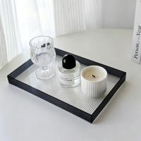 China High-end acrylic storage tray, light luxury style for bathroom, washstand, cosmetics, jewelry and aromatherapy storage for sale
