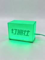 China Custom Acrylic LED Light Box, Desktop Logo Sign, USB Powered Acrylic Night Light for Studio & Brand Display for sale