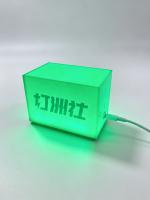 China Custom Acrylic LED Light Box, Desktop Logo Sign, USB Powered Acrylic Night Light for Studio & Brand Display for sale