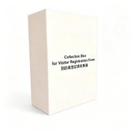 China Title: Lockable Acrylic Suggestion Box & Donation Box, Charity Fundraising Ballot Box with Top Slot for Office, Church & Reception for sale