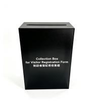 China Title: Lockable Acrylic Suggestion Box & Donation Box, Charity Fundraising Ballot Box with Top Slot for Office, Church & Reception for sale