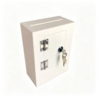 China Title: Lockable Acrylic Suggestion Box & Donation Box, Charity Fundraising Ballot Box with Top Slot for Office, Church & Reception for sale