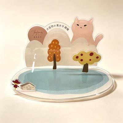 China Pediatric Doctor Recommended 5mm Thick Clear Acrylic Display Riser, Non-Toxic Safe Acrylic Stand for Baby Kids Products, Custom UV Printing Logo Counter Display Rack for sale