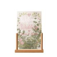 China Magnetic Acrylic Table Sign Holder, L Shape Clear Acrylic Price Display Stand for Retail Shop for sale