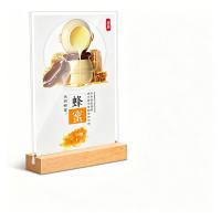 China Magnetic Acrylic Table Sign Holder, L Shape Clear Acrylic Price Display Stand for Retail Shop for sale