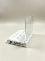 China Custom Vaporizer Acrylic Display Stand | Multi-Purpose Countertop Rack With Removable Flip Back Panel for sale