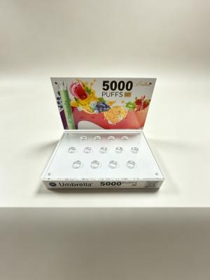 China Custom Vaporizer Acrylic Display Stand | Multi-Purpose Countertop Rack With Removable Flip Back Panel for sale