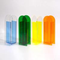 China Acrylic Arch Vase, Colorful U Shape Flower Vase for Home Decor, Clear Acrylic Planter for sale