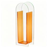 China Acrylic Arch Vase, Colorful U Shape Flower Vase for Home Decor, Clear Acrylic Planter for sale