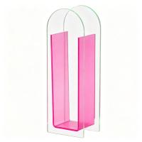 China Acrylic Arch Vase, Colorful U Shape Flower Vase for Home Decor, Clear Acrylic Planter for sale