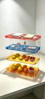 China 3-Tier Acrylic Display Stand, Multi-purpose Desktop Storage Rack for sale