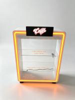 China Custom LED Acrylic Countertop Display Case With Lock, Retail Shop Showcase For Merchandise Display for sale