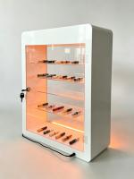 China Custom LED Acrylic Countertop Display Case With Lock, Retail Shop Showcase For Merchandise Display for sale