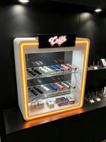 China Custom LED Acrylic Countertop Display Case With Lock, Retail Shop Showcase For Merchandise Display for sale