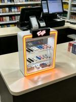 China Custom LED Acrylic Countertop Display Case With Lock, Retail Shop Showcase For Merchandise Display for sale
