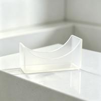 China Clear Acrylic Curved Display Stand, Transparent U-Shape Acrylic Product Holder for Cosmetic & Bottle Display for sale