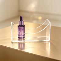 China Clear Acrylic Curved Display Stand, Transparent U-Shape Acrylic Product Holder for Cosmetic & Bottle Display for sale