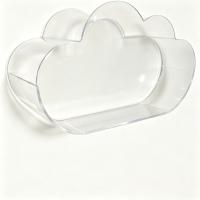 China Cloud Shape Acrylic Wall Mount Storage Box, Clear PMMA Wall Organizer for Kids Toys, Decor Wall Display Case for sale