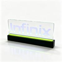 China Acrylic LED luminous display signs, directional signs, plexiglass billboards for mobile phone stores, transparent tabletop stands for sale