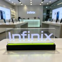 China Acrylic LED luminous display signs, directional signs, plexiglass billboards for mobile phone stores, transparent tabletop stands for sale