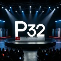 China Custom Countertop LED Light Sign itel P32 Desktop 3D Illuminated Logo Sign for Mobile Phone Shop Display for sale