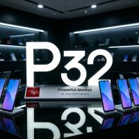 China Custom Countertop LED Light Sign itel P32 Desktop 3D Illuminated Logo Sign for Mobile Phone Shop Display for sale