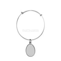China Ladies Jewelry Bracelets Various Shapes Sublimation Blank Metal Bracelets for sale