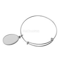 China Ladies Jewelry Bracelets Various Shapes Sublimation Blank Metal Bracelets for sale
