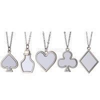 China Custom Metal Necklace Fashion Unique Jewelry Necklaces For Heat Transfer Durable for sale