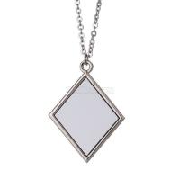 China Custom Metal Necklace Fashion Unique Jewelry Necklaces For Heat Transfer Durable for sale