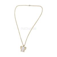 China Sublimation Jewelry Blanks Sublimation Blank Wing Pendant Necklace for sale