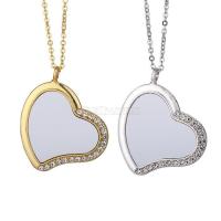 China Sublimation Blank Necklace With Diamond Personalized Sublimation Blanks for sale