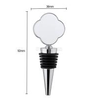 China Multiple Shapes Sublimation Wine Bottle Stopper With Aluminum Insert Personalized Sublimation Gifts for sale