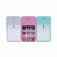 China Blank Sublimation Plastic Scent Bottle With Metal Insert Custom Perfume Bottle For Sublimation Heat Transfer Printing for sale