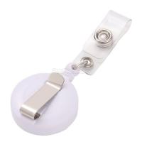 China Styles DIY Photo Retractable Plastic Sublimation Badge Holder Reel Clip Holder for sale