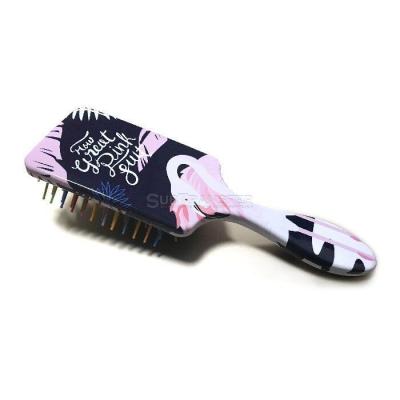 China Custom Coated Blank Plastic Sublimation Hair Massage Comb For Lady Sublimation Hair Brush for sale