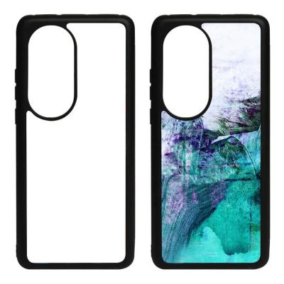 China Sublimation Silicone Phone Case Blanks For Huawei P50 Pro For Photos Printing Waterproof for sale