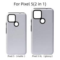 China White Glossy Matte Sublimation 3D 2 In 1 Tough Phone Case For Google Pixel 8 7 6 Phone Case Blanks Sublimation for sale