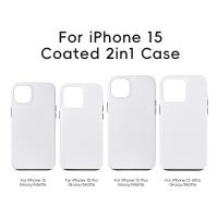 China For Iphone 16 15 14 Coated Dual Layer 3D Sublimation 2 in 1 Tough Phone Case for sale