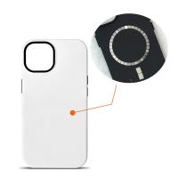 China 2 In 1 Magsafe Wireless Charging 3D Sublimation Tough Magnetic Phone Case For IPhone 15 16 Pro Max for sale