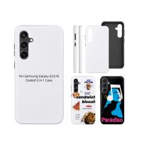 China Customized Logo 3D Sublimation 2 in 1 Phone Case For Samsung Galaxy S23 S24 S25 FE In Dual Layer Design for sale