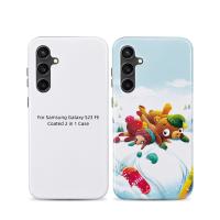 China Customized Logo 3D Sublimation 2 in 1 Phone Case For Samsung Galaxy S23 S24 S25 FE In Dual Layer Design for sale