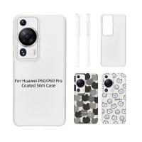 China Sublimation Phone Case Blanks Custom Logo Polymer 3D Sublimation Mobile Cover For Huawei P60 P50 for sale