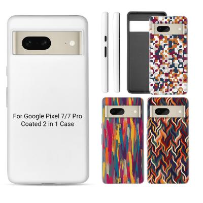 China Customized Logo 3D Sublimation 2 In 1 Glossy Phone Case For Google Pixel 7 Pro for sale