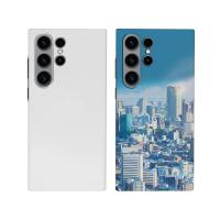 China White Blank Sublimation Coating Slim Phone Cases For Samsung S24 25 23 3D Sublimation Cases for sale