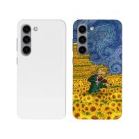China White Blank Sublimation Coating Slim Phone Cases For Samsung S24 25 23 3D Sublimation Cases for sale