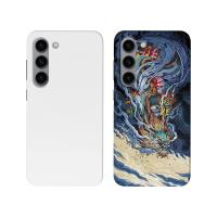 China White Blank Sublimation Coating Slim Phone Cases For Samsung S24 25 23 3D Sublimation Cases for sale