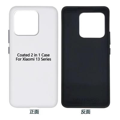 China 2 In 1 Hard Blank Coated 3D Sublimation Mobile Cover For Xiaomi 13 Series TPU PC Coated Sublimation Case for sale