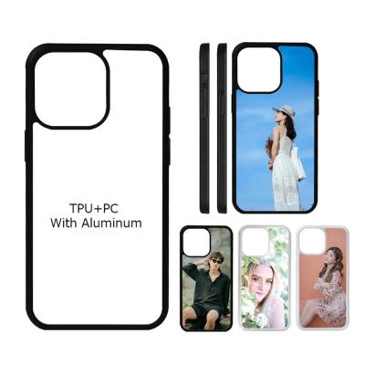 China Custom Print 2D TPU Silicone Sublimation Blank Phone Cases For IPhone 14 15 16 Pro Max for sale
