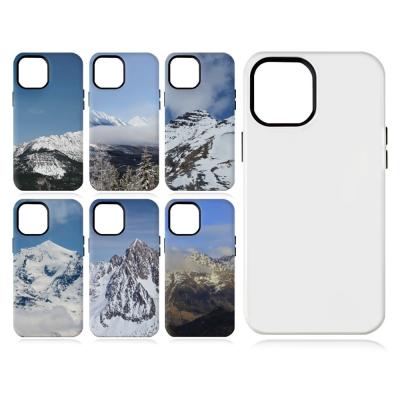 China Dual Layer 3D Sublimation Tough Phone Case For Iphone 12 for sale